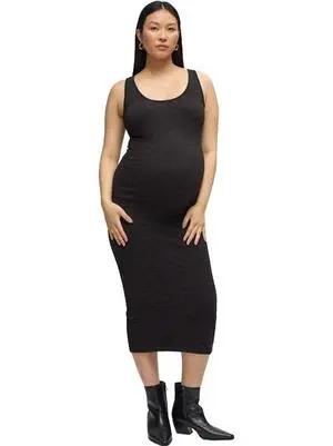 Ingrid & Isabel® Maternity Sleeveless Midi Dress - Black