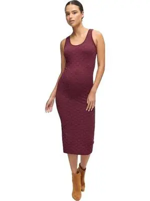 Ingrid & Isabel® Maternity Sleeveless Midi Dress - Fig