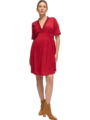 Ingrid & Isabel® Maternity Short Dress - Red