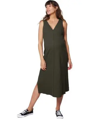 INGRID & ISABEL Maternity Everywear Column Dress - Olive