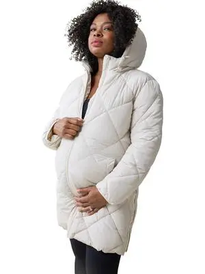 INGRID & ISABEL Maternity Longline Puffer Stone