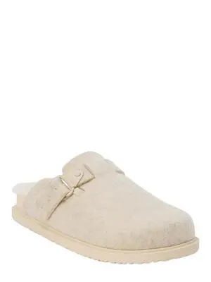 Matisse Portland Faux Fur Clog - Oatmeal Textile