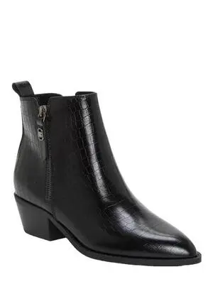 Lucky Brand Ailein Pointed Toe Bootie Black Crinkle