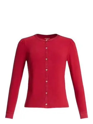 ISAAC MIZRAHI NEW YORK Button Detail Knit Top - Red