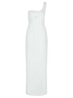 Givenchy One-shoulder Cutout Gown - White