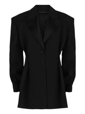 GIVENCHY Pleated Single-Breasted Blazer