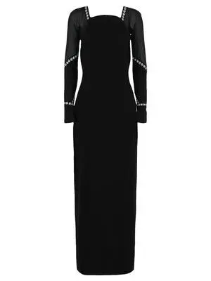 Givenchy Embellished Crepe Gown - Black