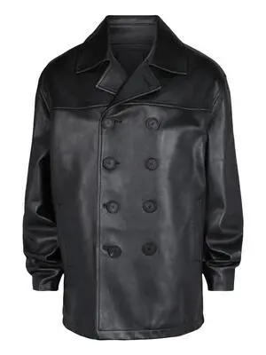 GIVENCHY Leather Pea Coat