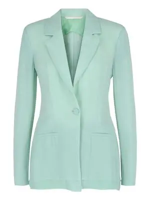 Givenchy Single-breasted Sheer Silk Blazer - Green