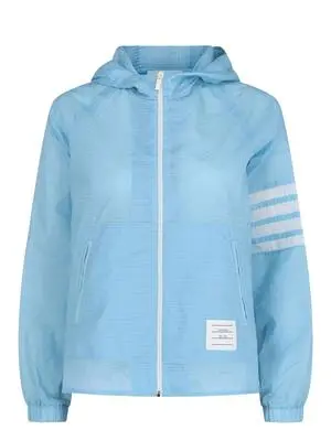 Thom Browne Ultralight Ripstop 4 Bar Anorak - Blue