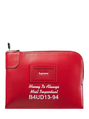 Supreme Leather Pouch - Red
