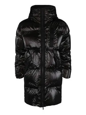 Givenchy Metallic Long Puffer Jacket - Black