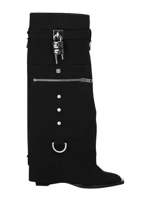 Givenchy Shark Lock Cowboy Boot - Black