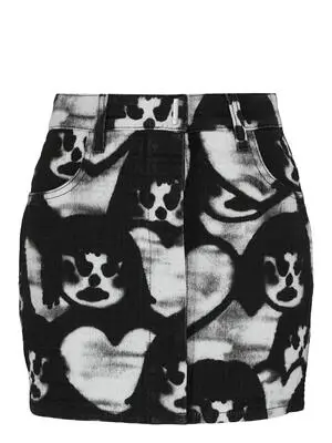 GIVENCHY Givenchy X Chito Graffiti Denim Skirt