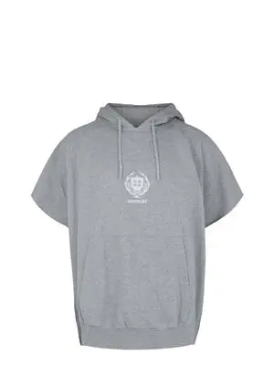 Givenchy Crest Oversized Raglan Hoodie - Grey