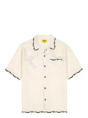 GOLF WANG Autumn Linen Button-up - Cream