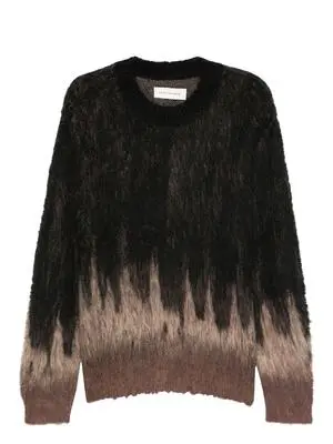 FENG CHEN WANG Gradient Knit Pullover - Brown