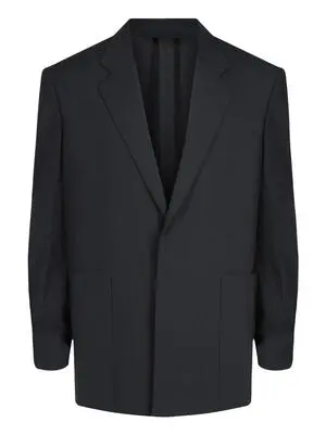 Givenchy Boxy Fit Single Button Blazer - Grey
