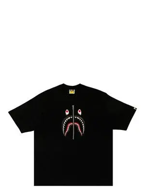 A BATHING APE 3d Shark Relaxed Fit Tee - Black