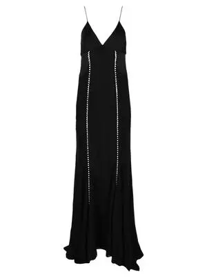 Givenchy Embellished Silk Gown - Black
