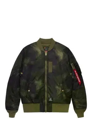 Alpha Industries Ma-1 Zip Camouflage Jacket - Green