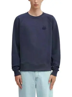 Filling Pieces Embroidered Crewneck Sweatshirt - Blue