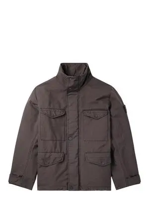 Stone Island Ghost Garment-dyed Padded David Light-tc Field Jacket - Gray