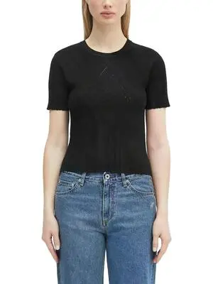 Kenzo Ribbed Knit Top - Black