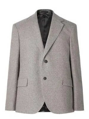 Mr P. Oversized Wool And Camel-blend Tweed Suit Jacket - Gray