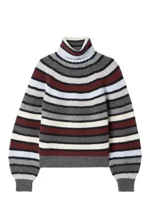 Proenza Schouler Striped Cashmere-blend Turtleneck Sweater - Multi