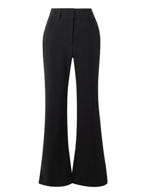 Proenza Schouler Kalea Stretch-crepe Flared Pants - Black