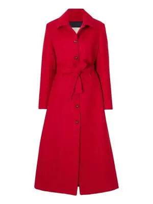 Giuliva Heritage The Aida Belted Coat - Red