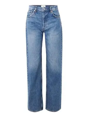 ANINE BING Gavin High-rise Wide-leg Jeans - Blue