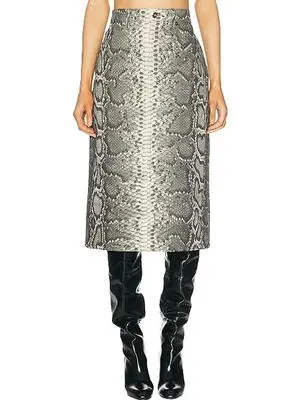 Gabriela Hearst Adalaide Skirt - Greyscale