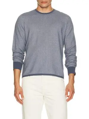Rag & Bone Gregory Merino Crewneck Sweater - Light Blue