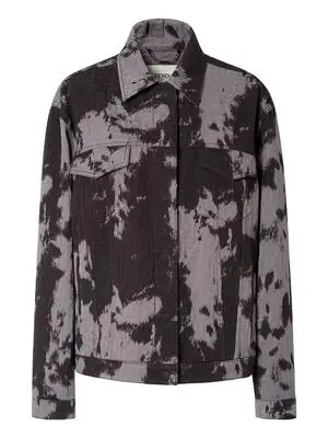 Fendi Ff Animalier Denim Jacket - Black