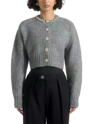 MANIÈRE DE VOIR Embellished Button Cardigan