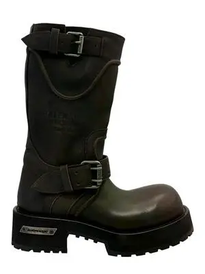 Balenciaga Buckled Boots - Brown