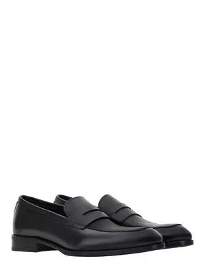 Canali Penny Loafer In Calfskin - Black