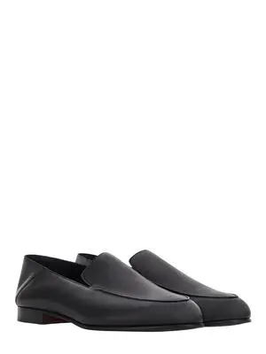Canali Leather Loafers - Black