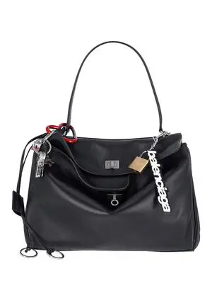 Balenciaga Medium Bag With Charms - Black