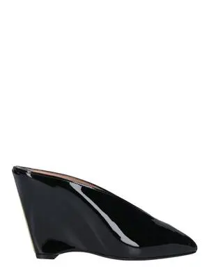 FERRAGAMO Wedge Mules - Black