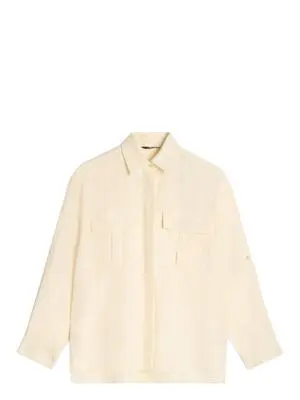 7 For All Mankind Lyocell Utility Shirt - Neutral