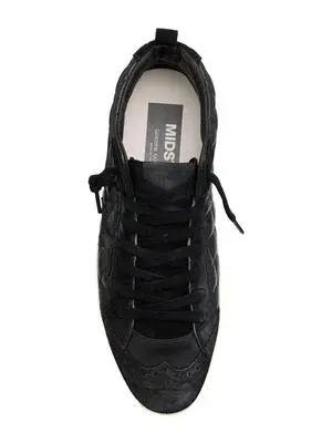 GOLDEN GOOSE Midstar Nappa Leather Mid-top Sneakers - Black