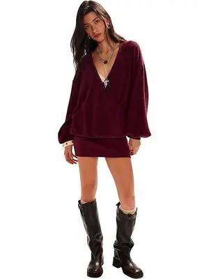 Free People Luella Mini Dress - Fig