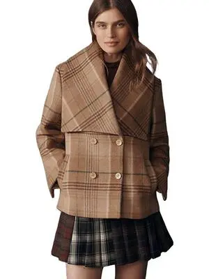 Soia & Kyo Double-breasted Wool Jacket - Teak
