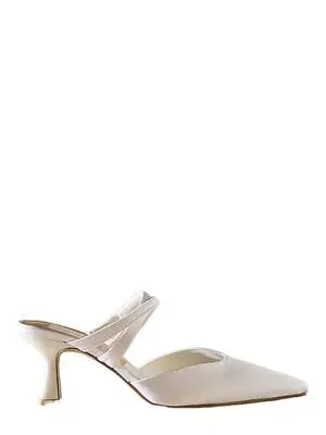 Dolce Vita Linore Pointed-toe Satin Heels - True White
