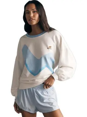 KARHU Printed Crew-Neck Sweatshirt Light Blue