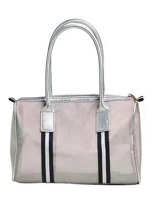 DAILY PRACTICE BY ANTHROPOLOGIE Daily Practice By Anthropologie Mesh Stripe Tote Silver