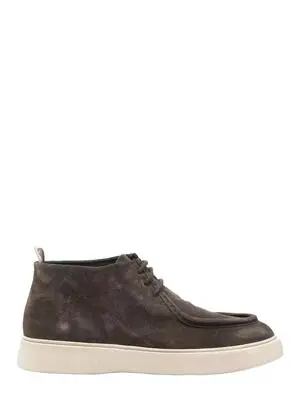 Officine Creative Frame 002 Suede Ankle Boots - Brown